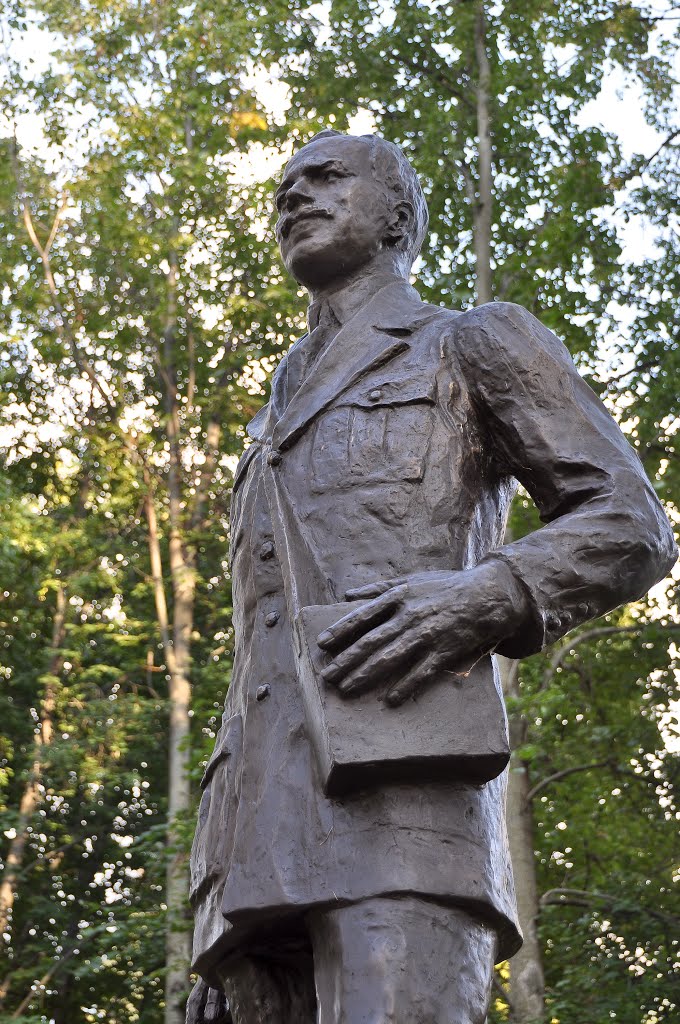 Monument to Russian and Soviet botanist and geneticist Nikolai Vavilov ...