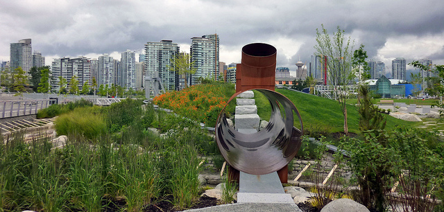 Hinge Park bridge - Vancouver | pipe bridge