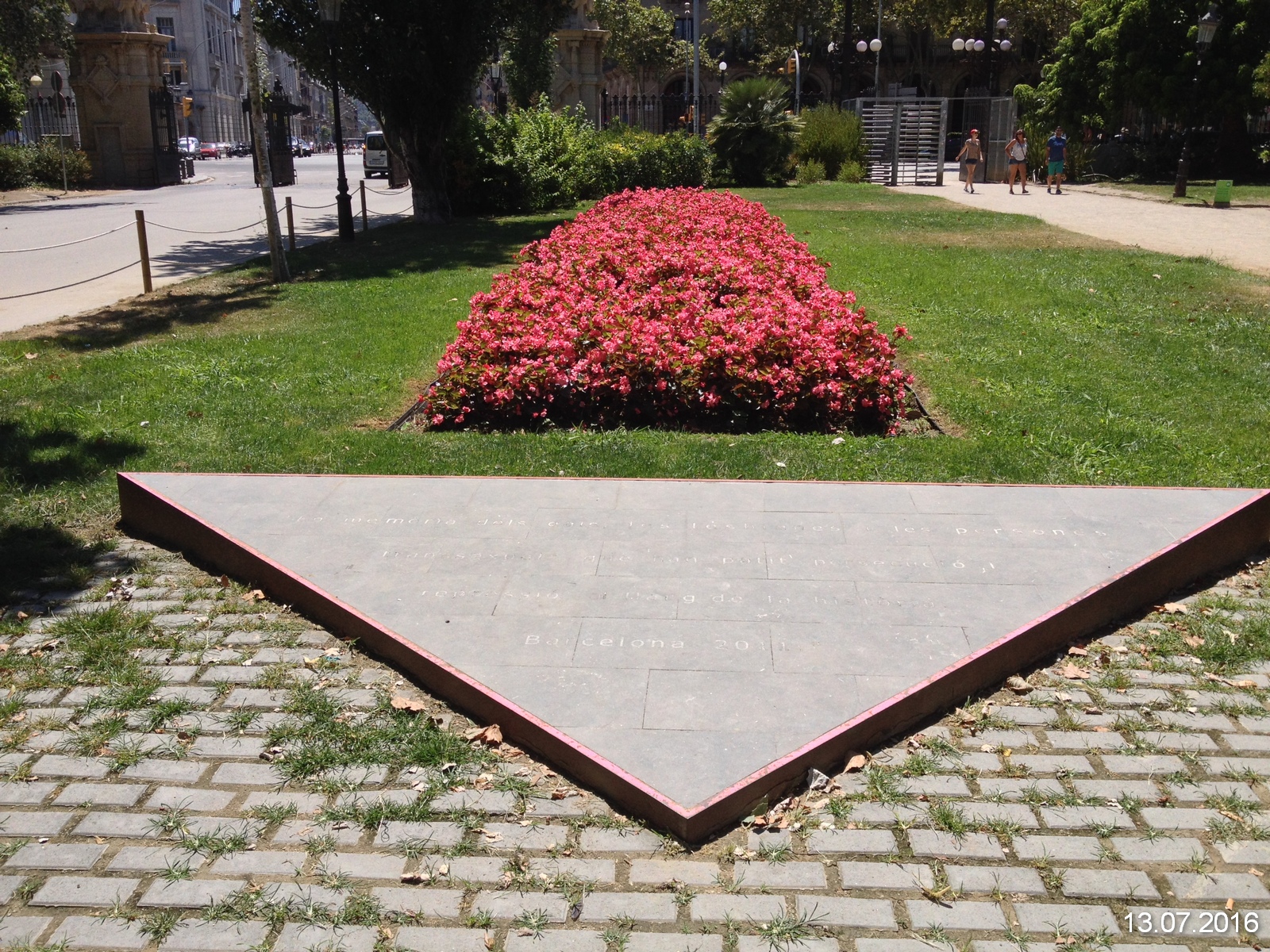 Pink triangle - Barcelona