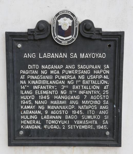 Mayoyao View Point and War Marker - Mayoyao