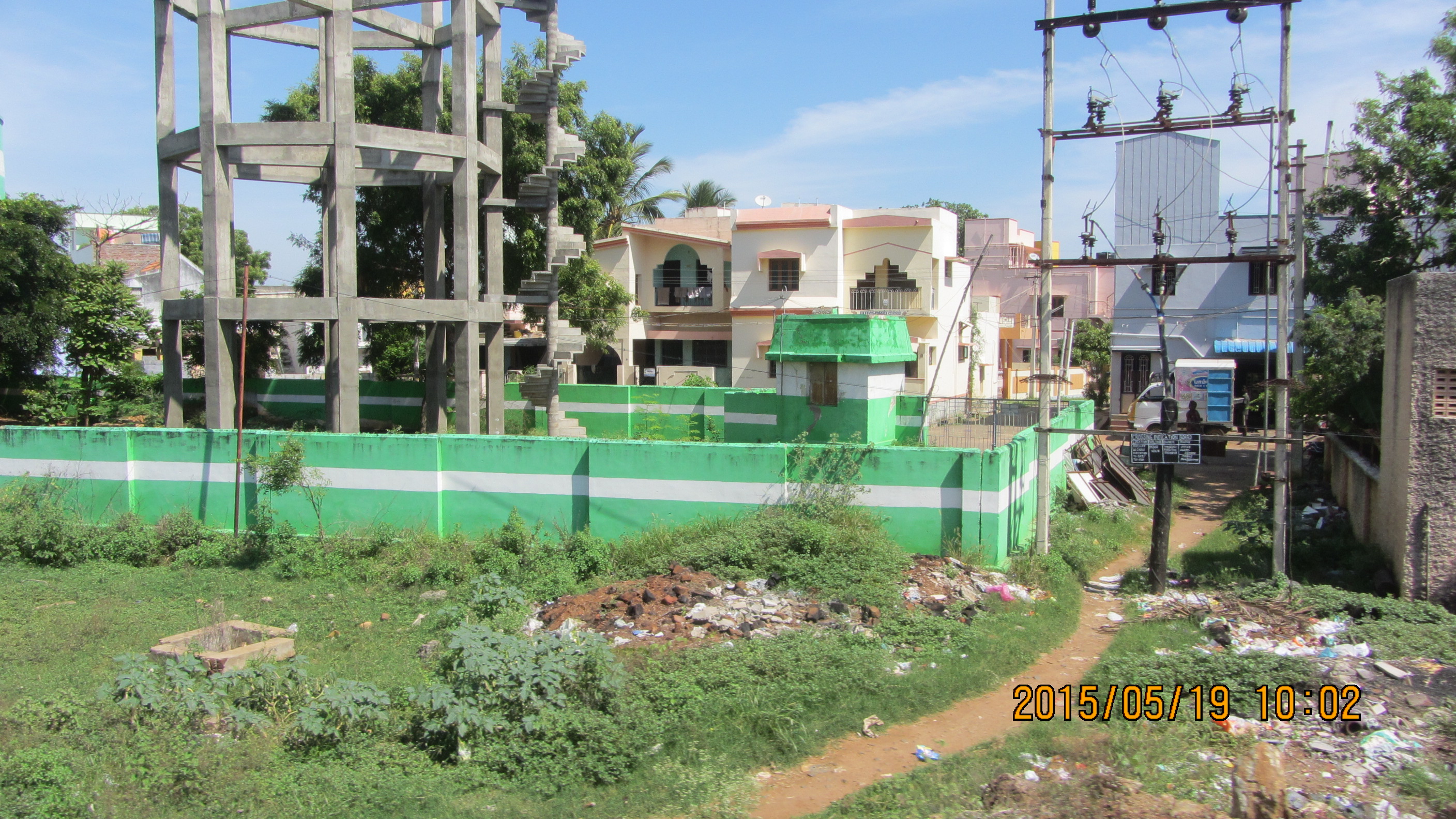 Municipal Park with Water Towers, Kovilpatti