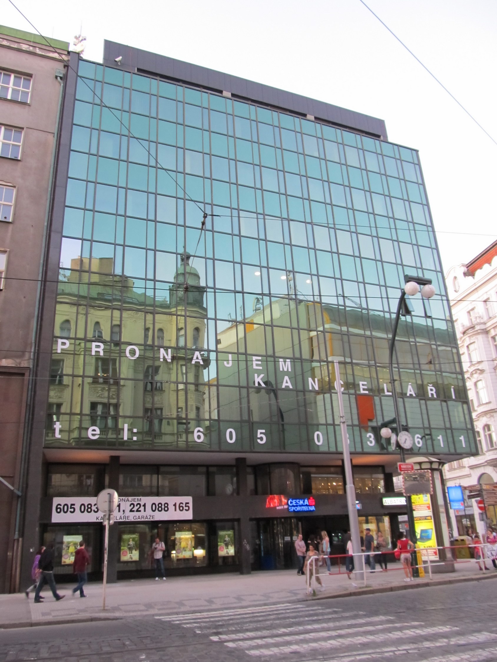 Česká spořitelna bank + ATM + Exchange - Prague