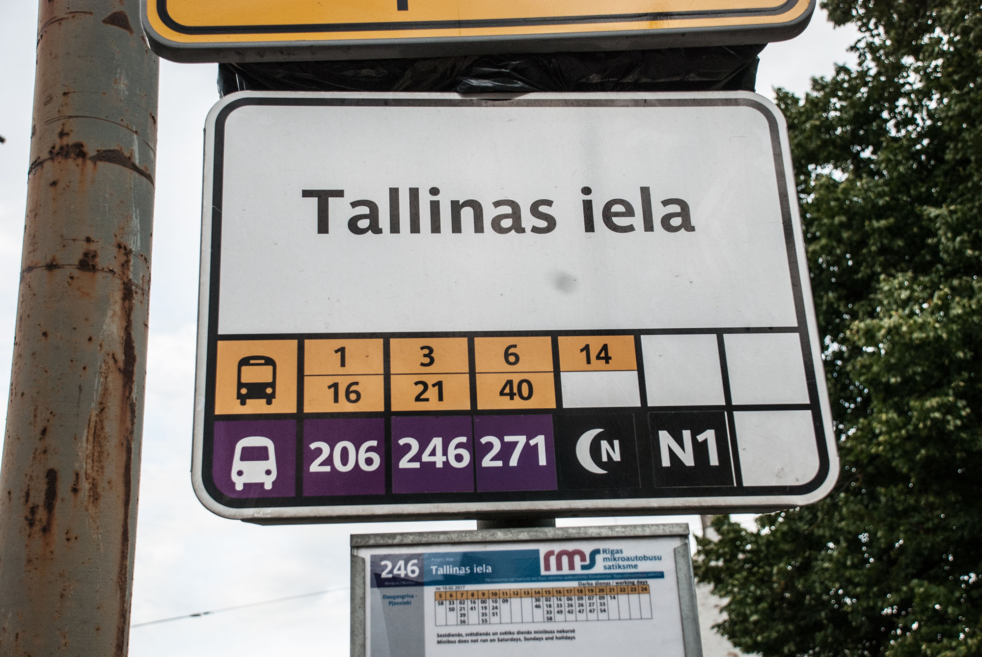 Bus stop "Tallinas iela" - Riga