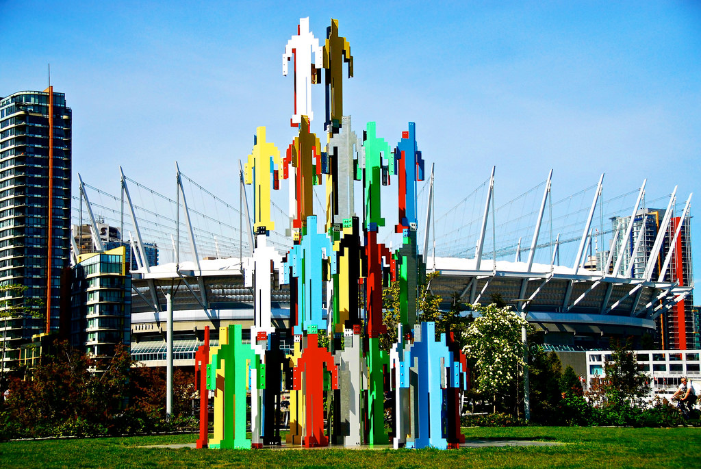 ''Human Structures Vancouver'' sculpture by Jonathan Borofsky - Vancouver