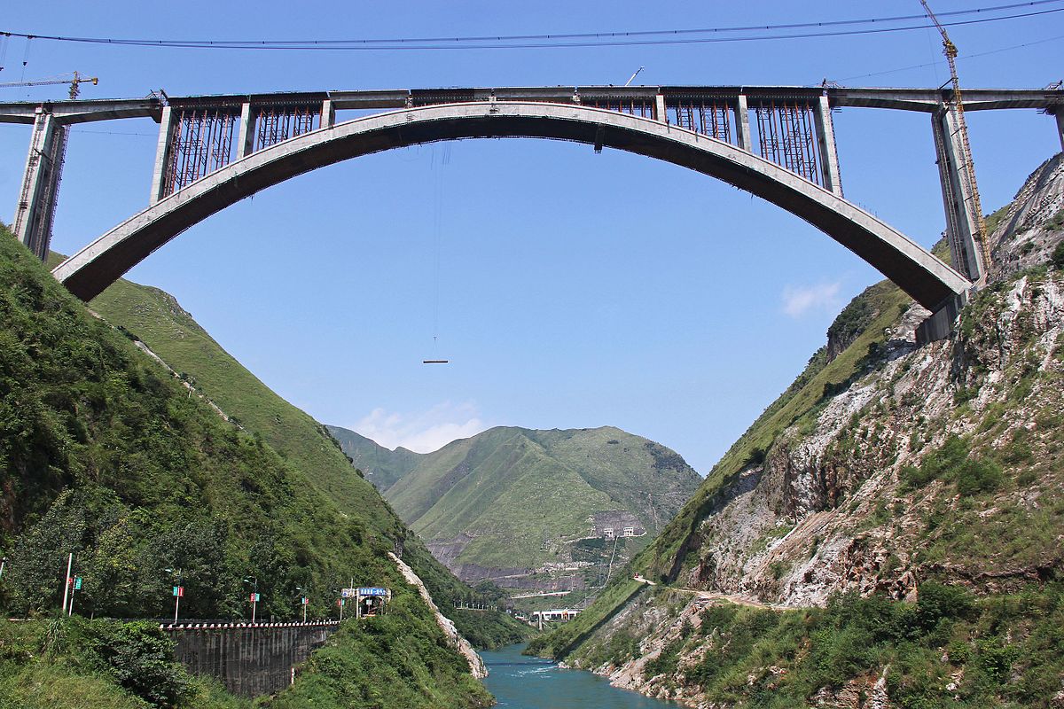 Qinglong Railway Bridge | under construction, arch bridge