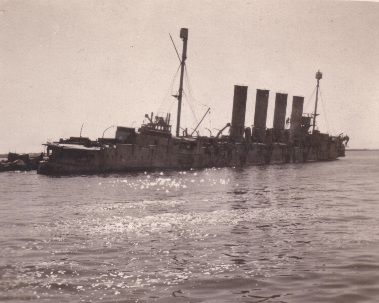Crash site of Gromoboi cruiser
