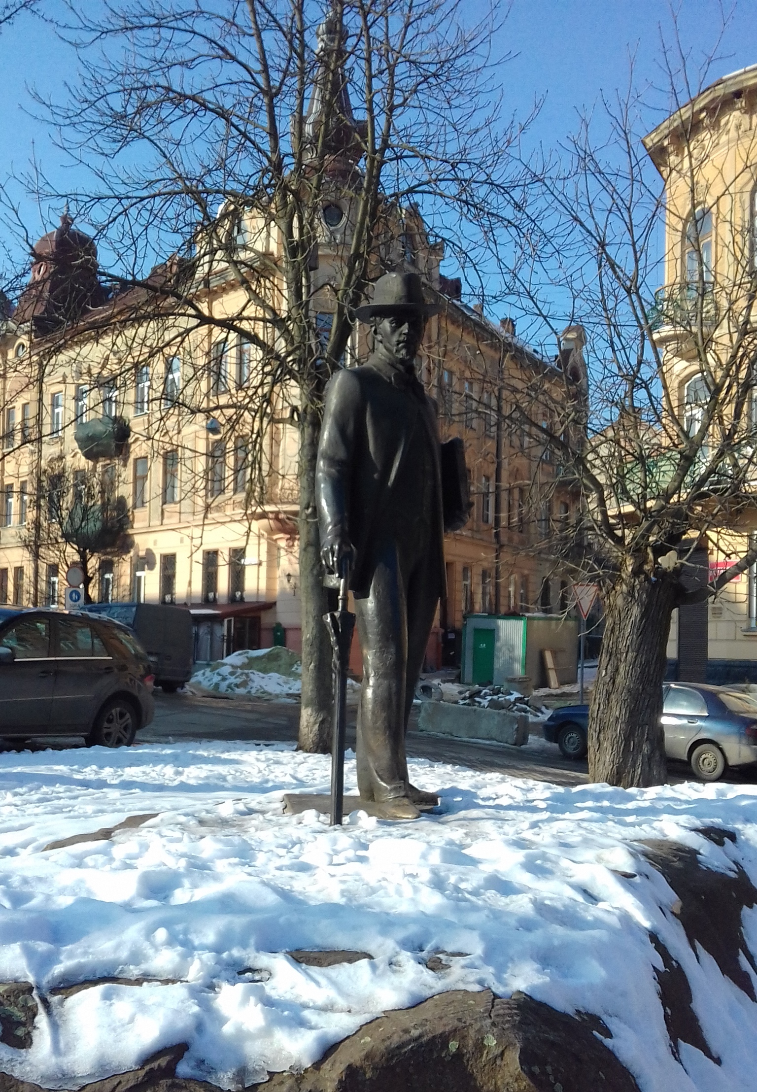 Memorial statue of Ivan Trush - Lviv