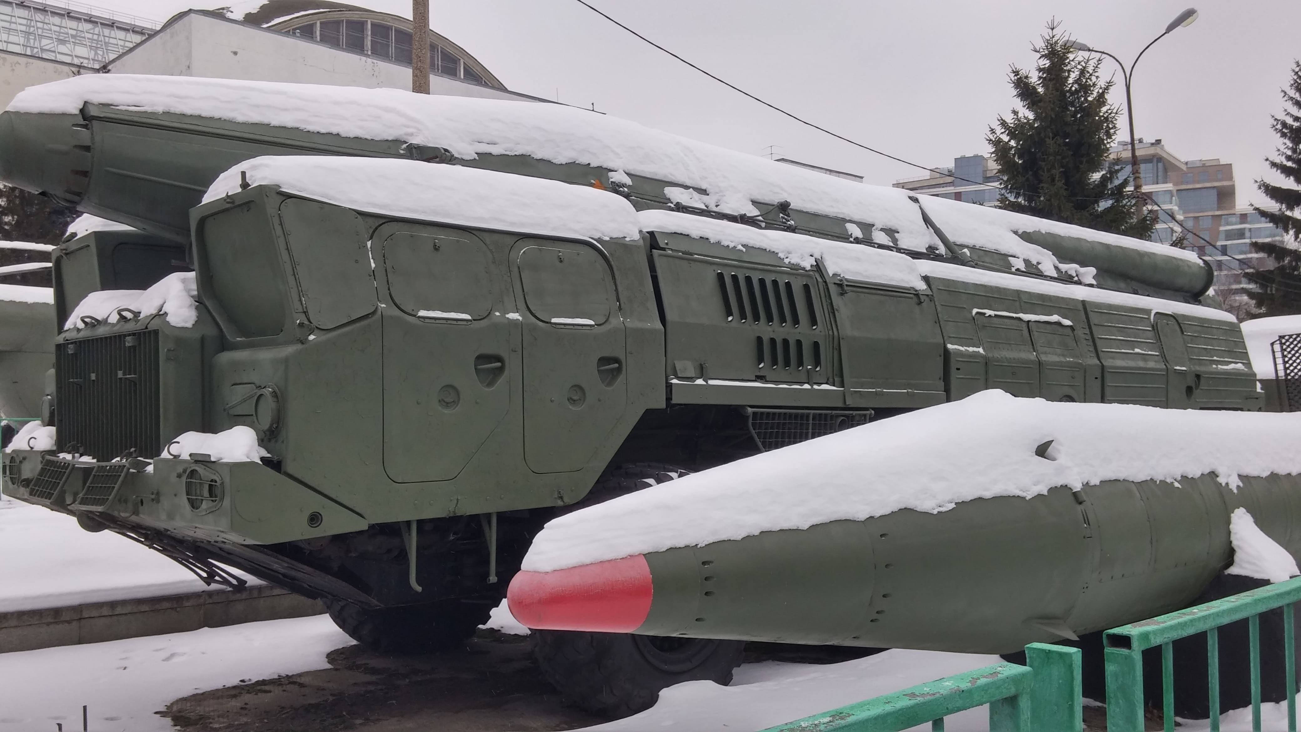 Soviet mobile theatre ballistic missile TR-1 Temp (SS-12 Scaleboard) on ...