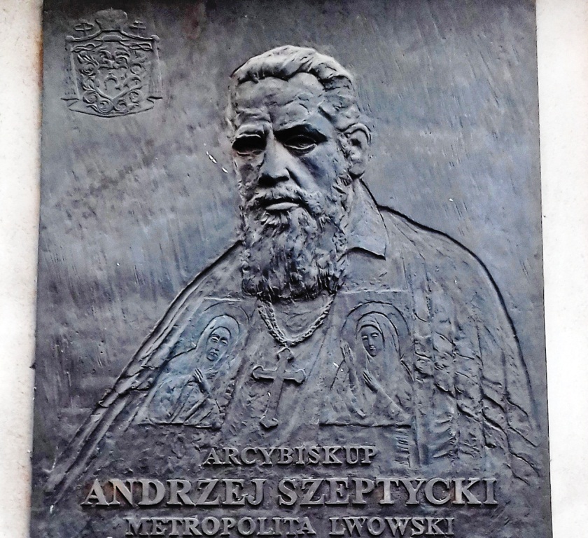 Memorial tablet honouring Andrey Sheptytsky - Kraków