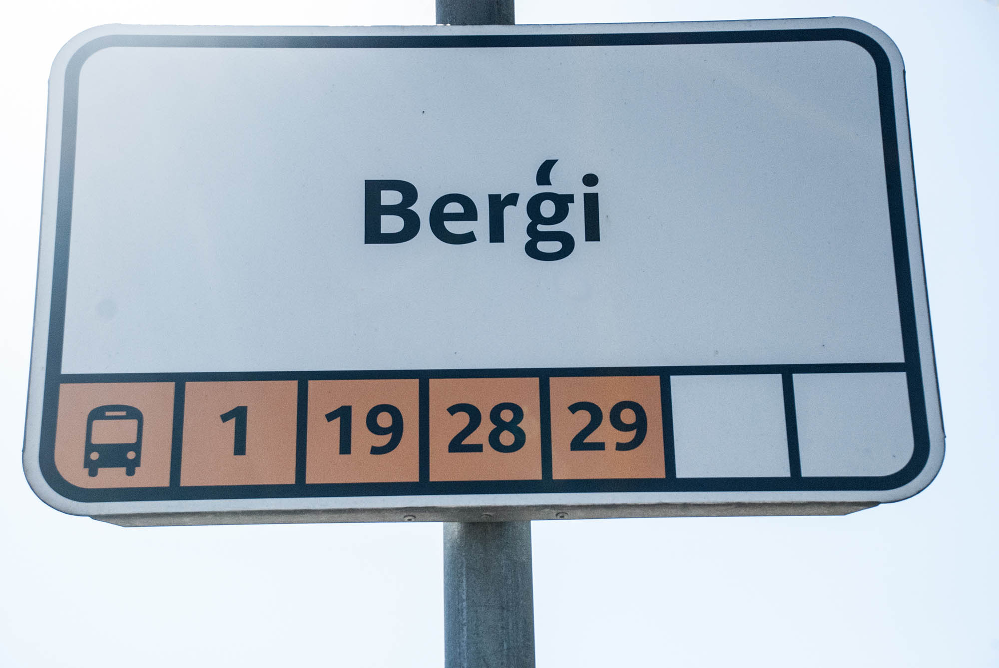 Bus stop Berģi - Riga