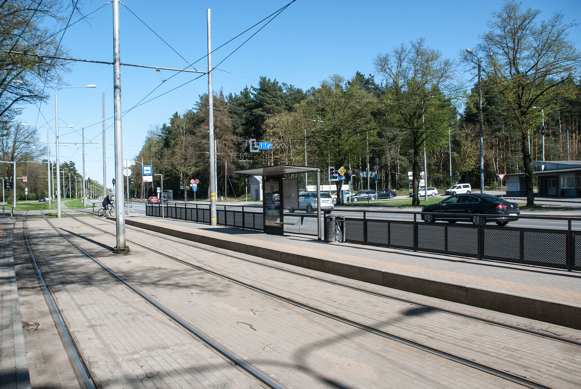 Tram stop "Sporta akadēmija" - Riga