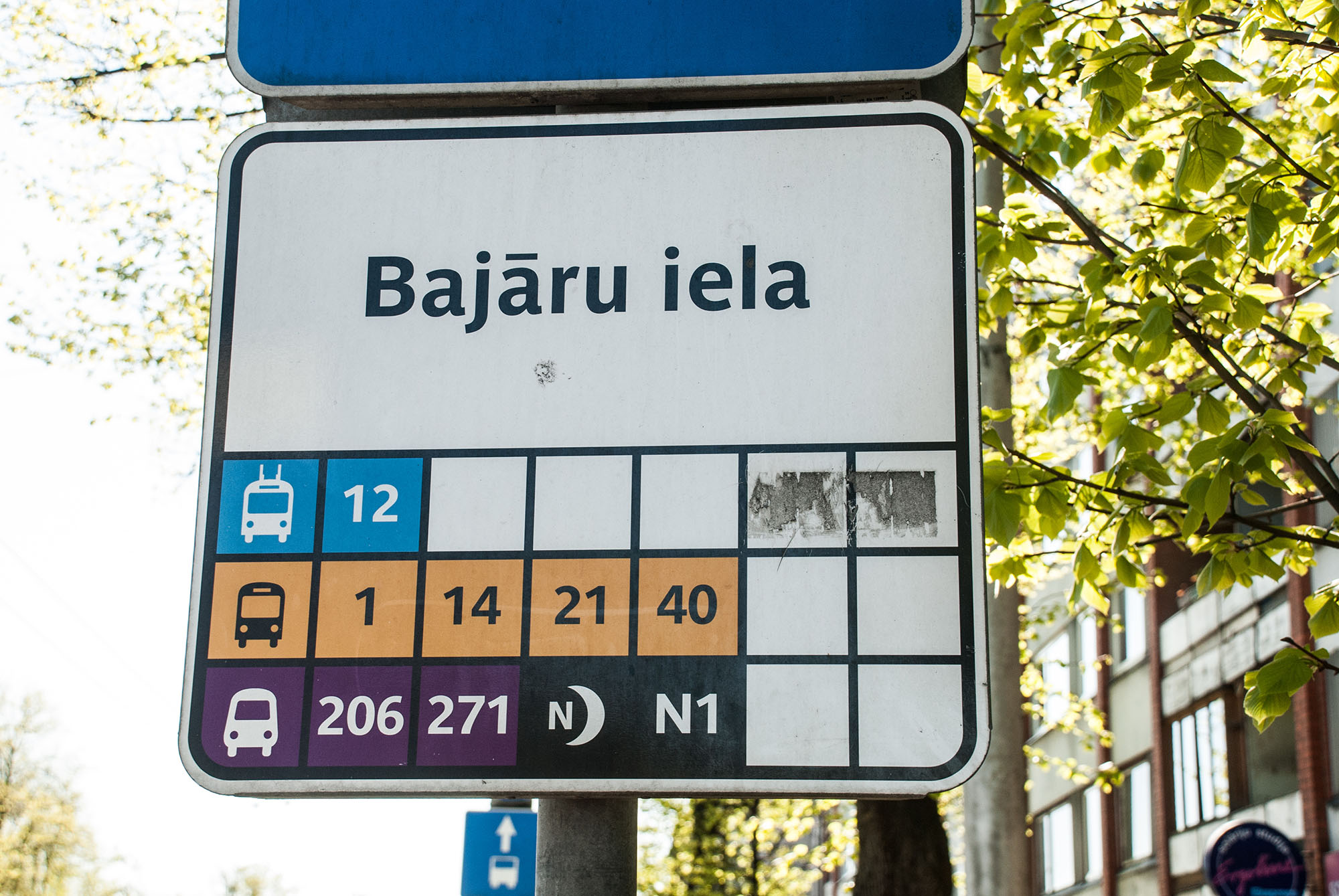 Bus/ Trolleybus stop "Bajāru iela" - Riga