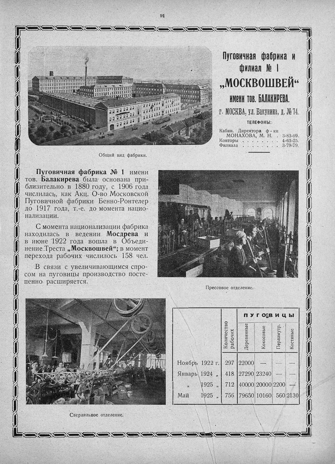 В этом здании расположены следующие объекты