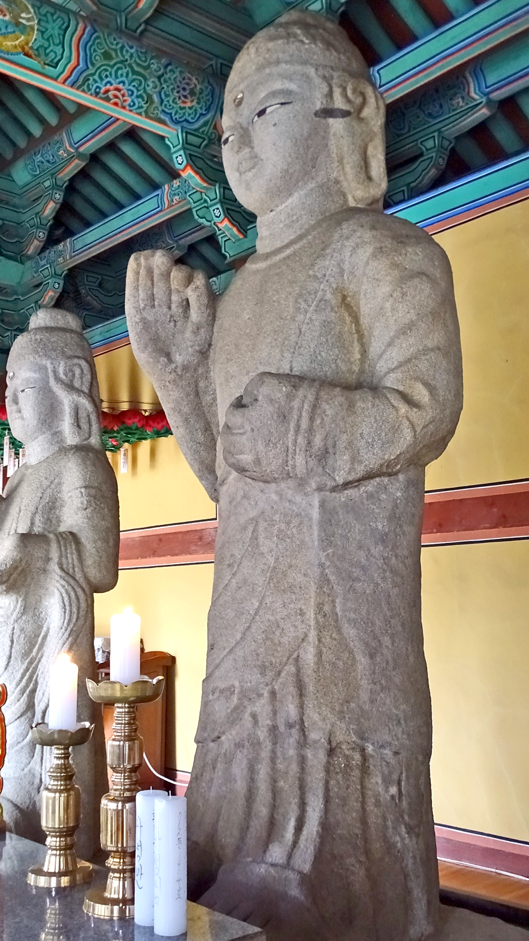 개태사 석조여래삼존입상