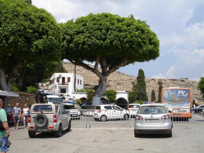 The central square of Lindos - Lindos