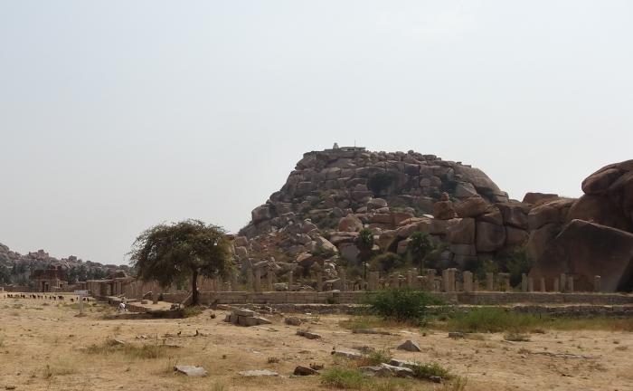 Ruins of Soolai Bazaar - West - Hampi