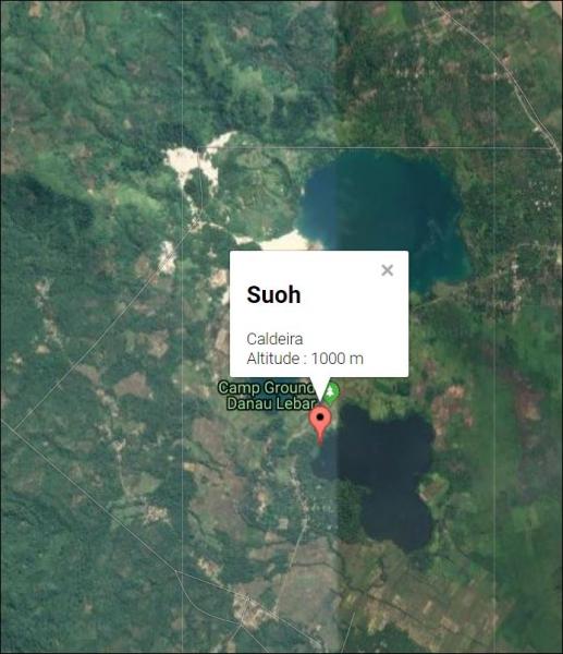 Suoh (Suwoh) Volcano, 1000 m | caldera