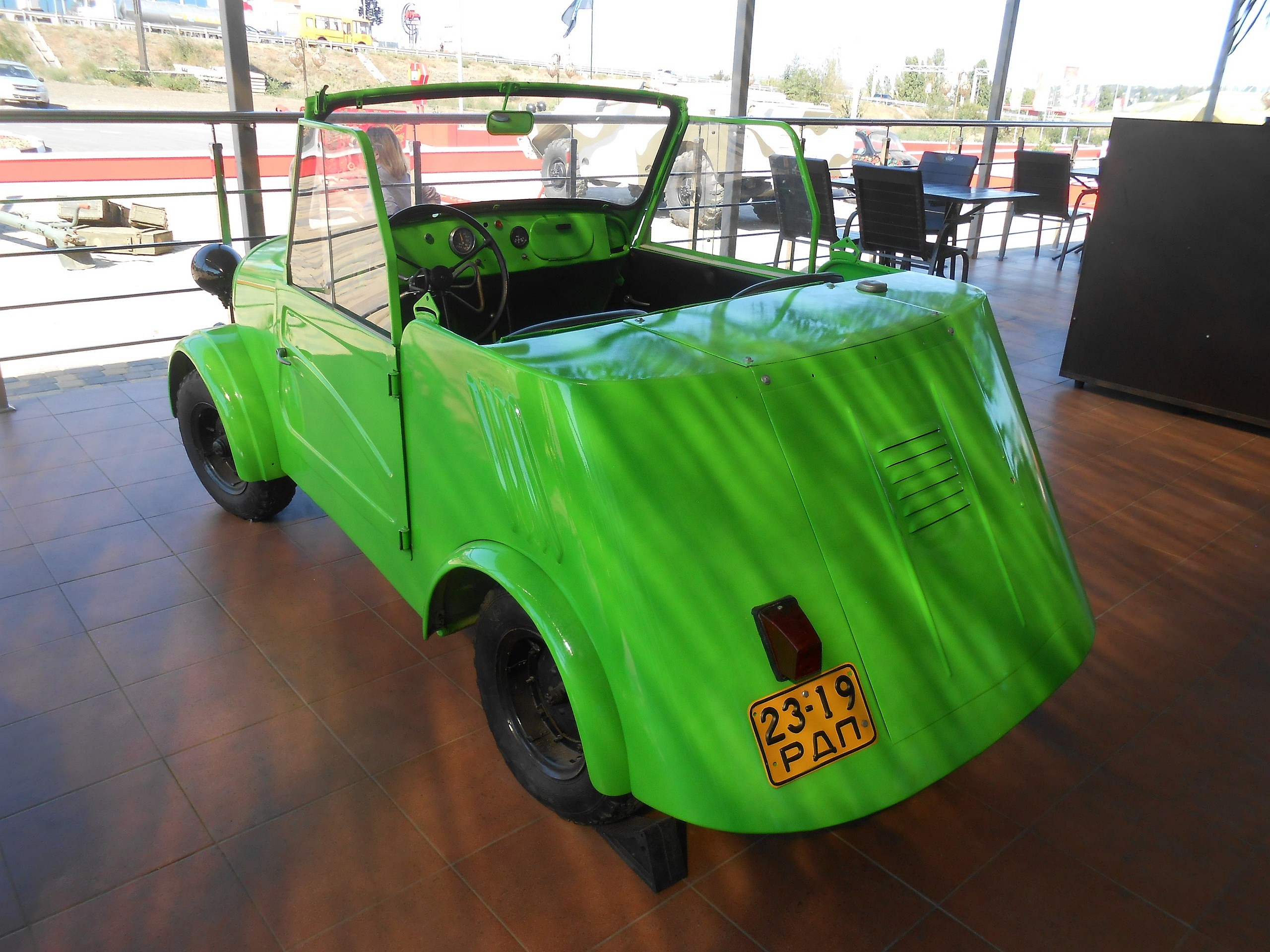 'Morgunovka' SMZ S3A vehicle-motor carraige for the disabled on display ...