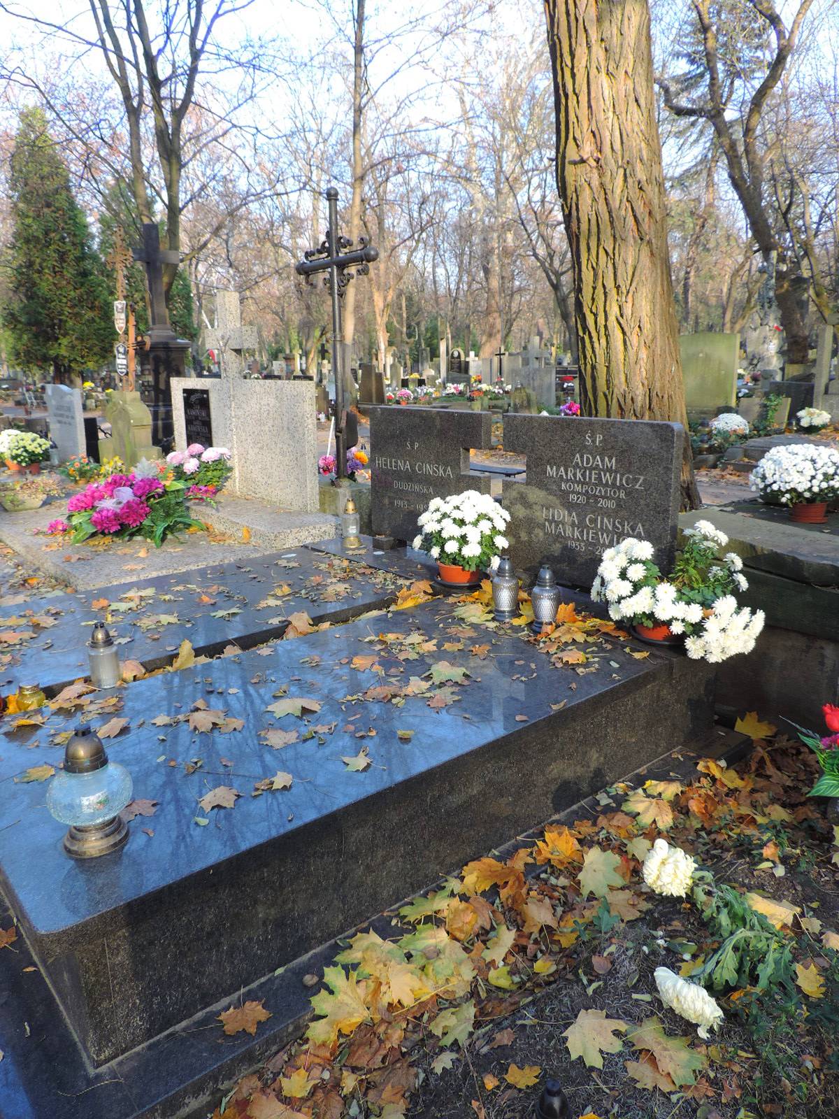 The grave of Adam Markiewicz - Warsaw