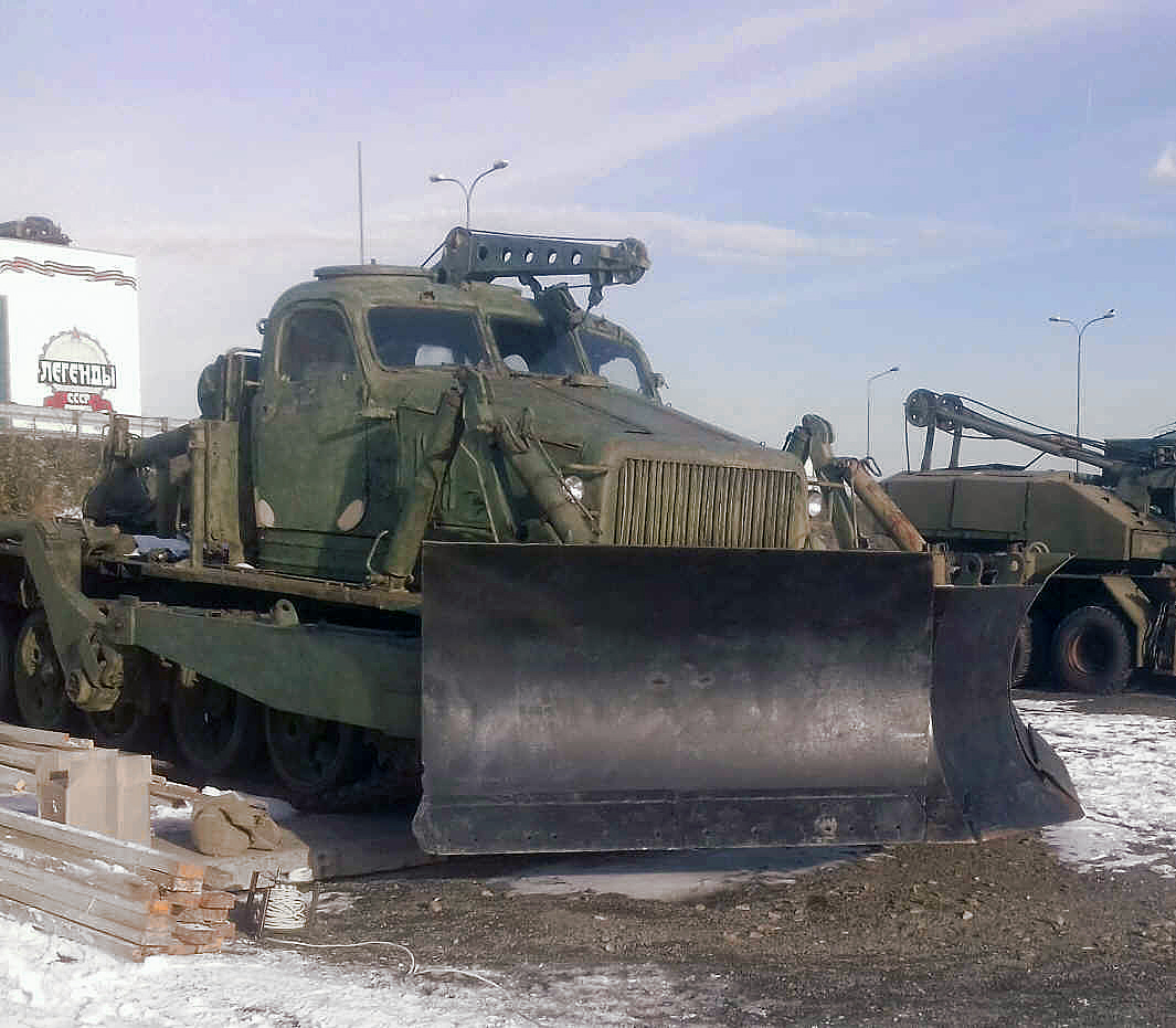 BAT-M track-layer (upgraded armored bulldozer on the artillery tractor ...