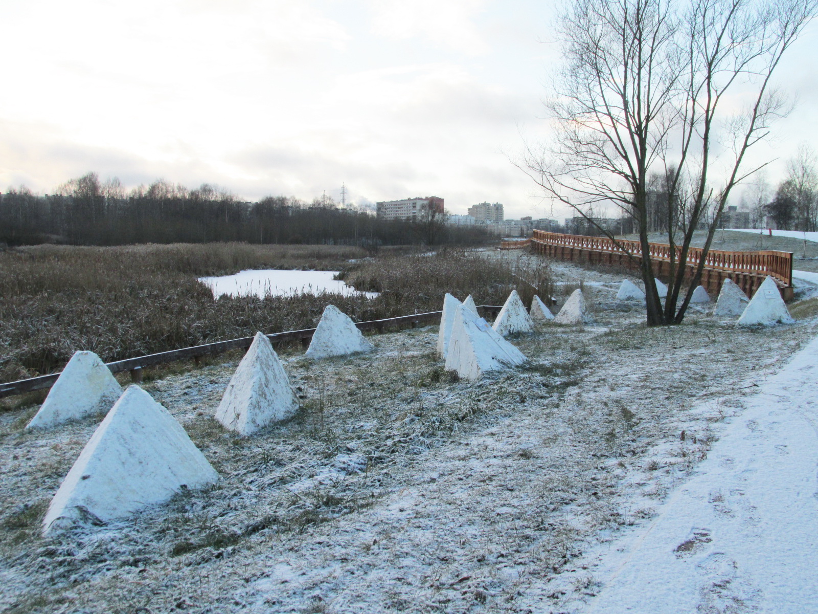 anti tank concrete blocks, WW2 military airfield defense line, See the ...