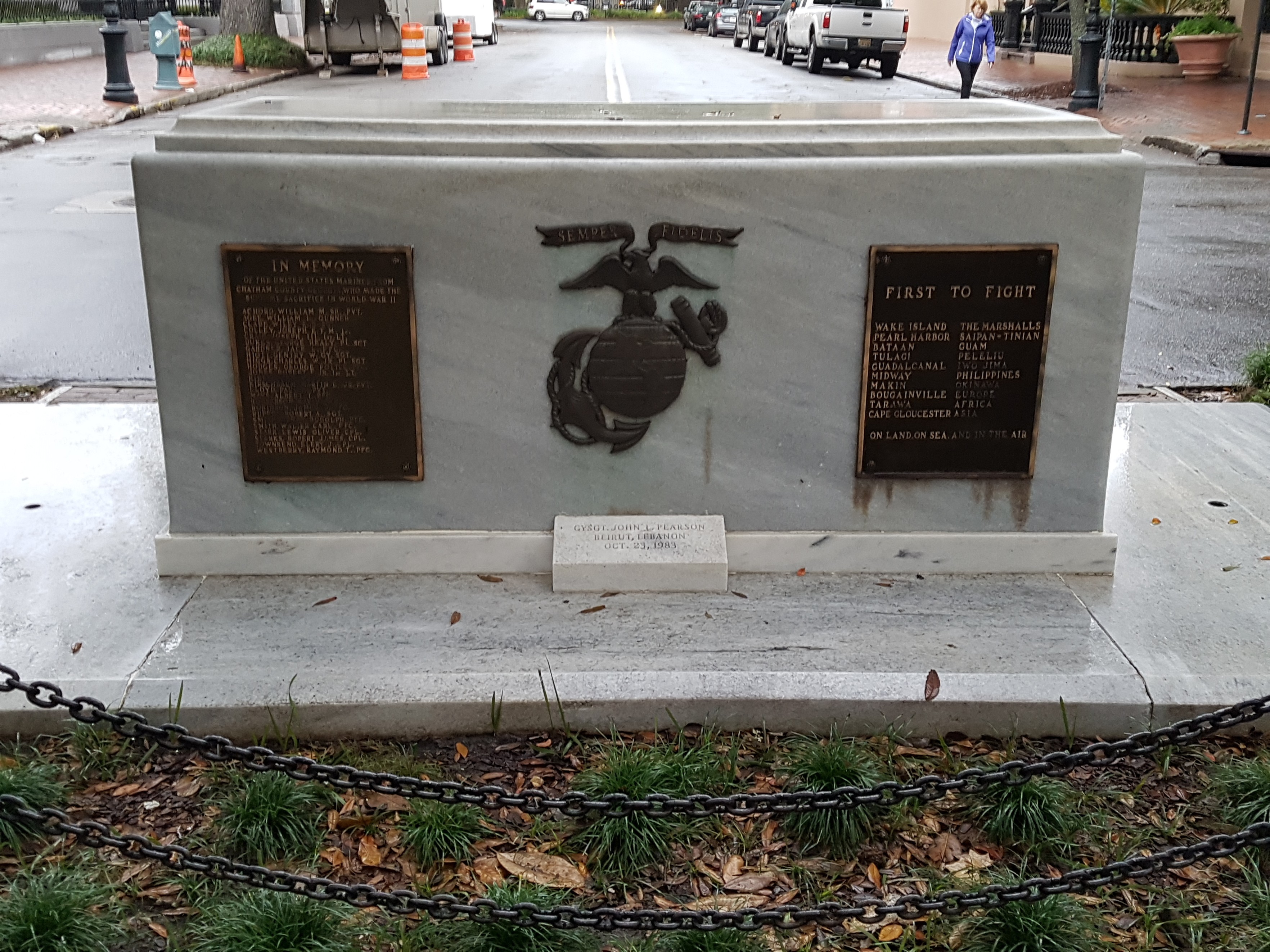 The Marine Monument - Savannah, Georgia