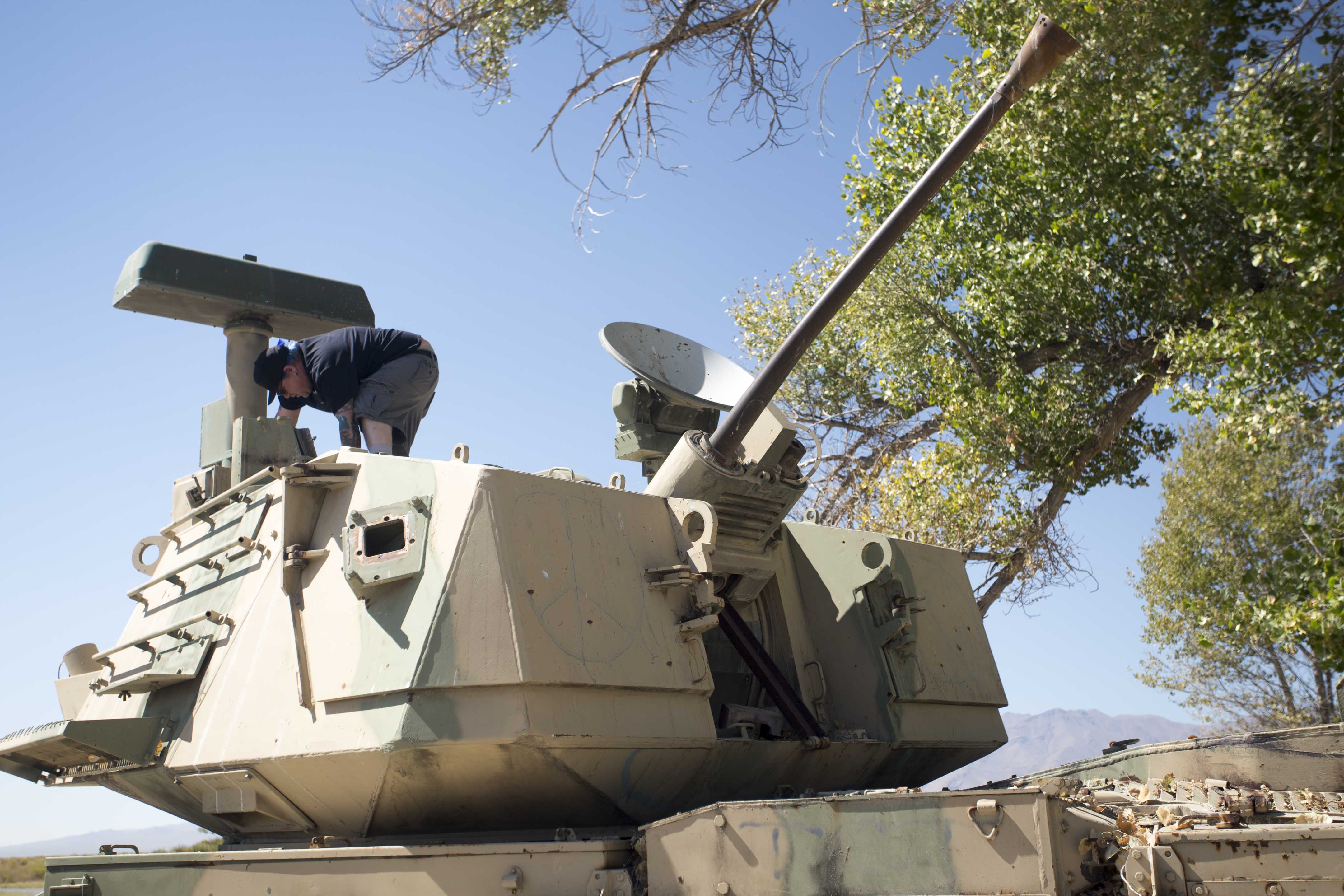 Target anti-aircraft gun