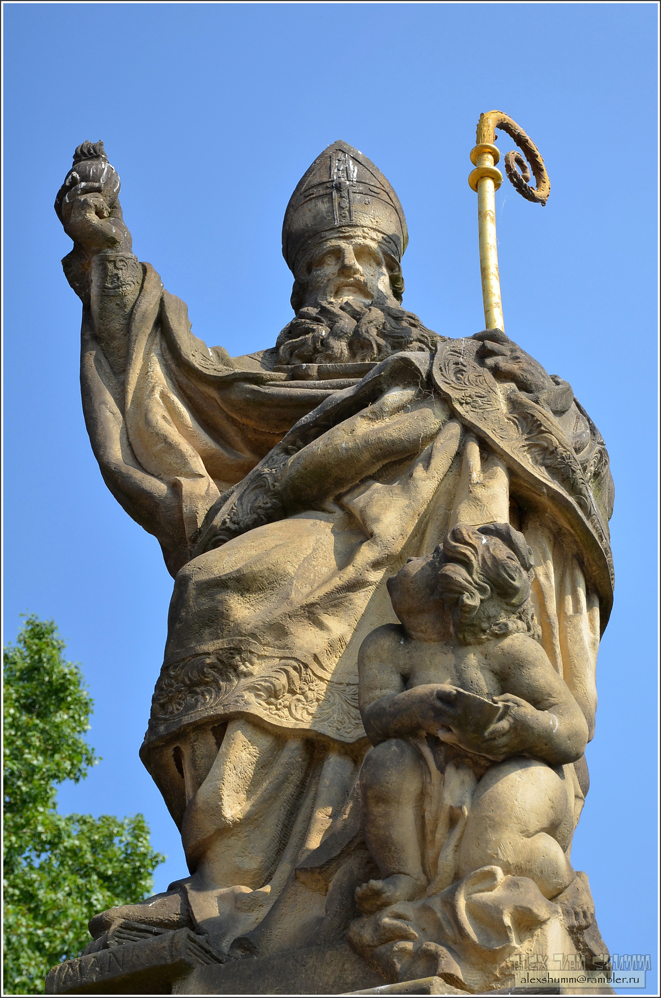 Statue de Saint Augustin d'Hippone - Prague