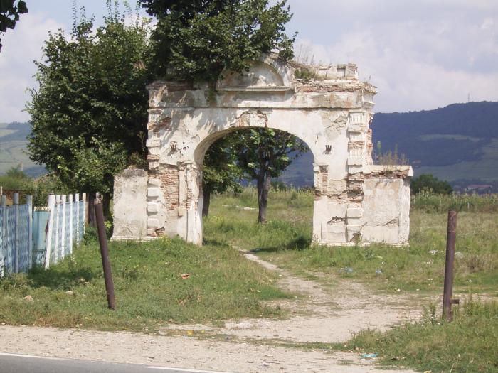 Ruinele porții conacului Antonescu - Cândeşti