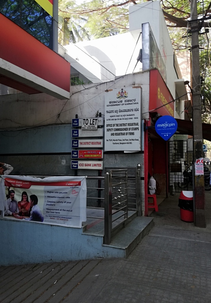 ICICI Bank / District Registrar - Bengaluru