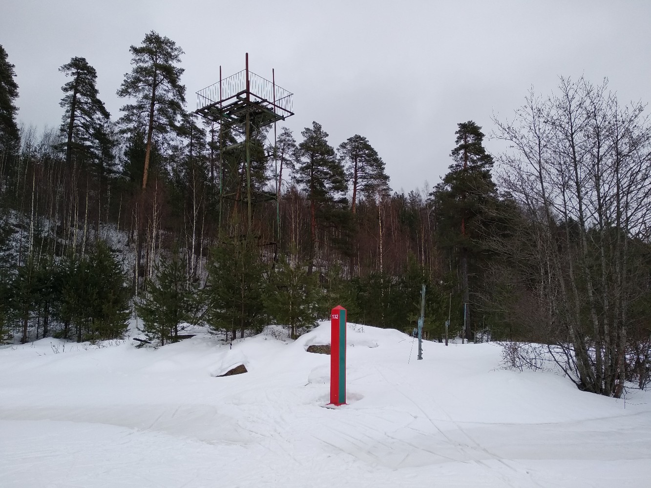 The observation tower of Russian border guards - Vyborg