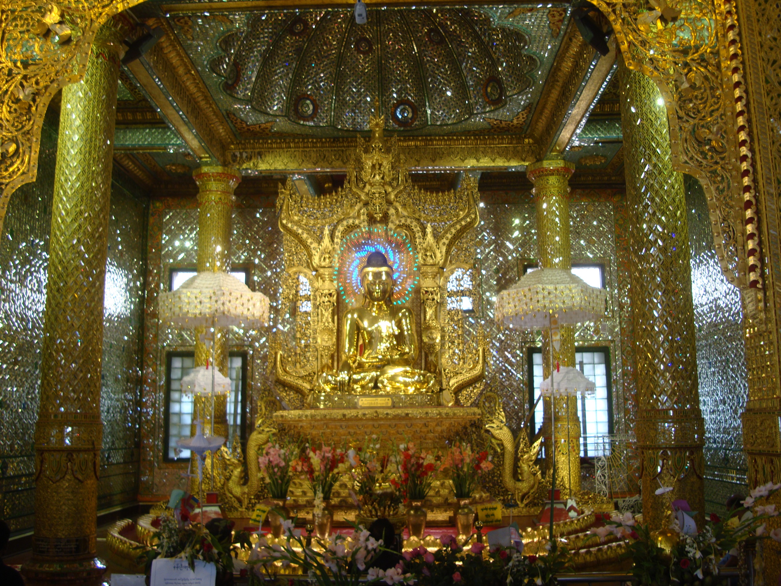 Bronze Buddha's Shrine - Yangon | Buddha statue