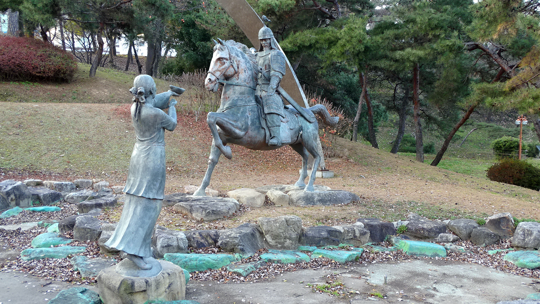 Taejo Wang Geon Statue - Naju
