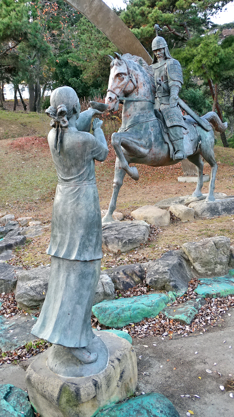 Taejo Wang Geon Statue - Naju