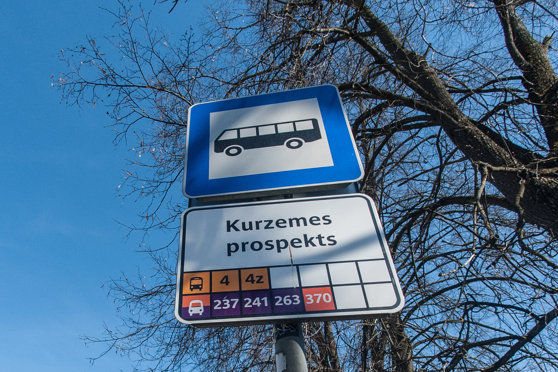 Bus stop "Kurzemes prospekts" - Riga