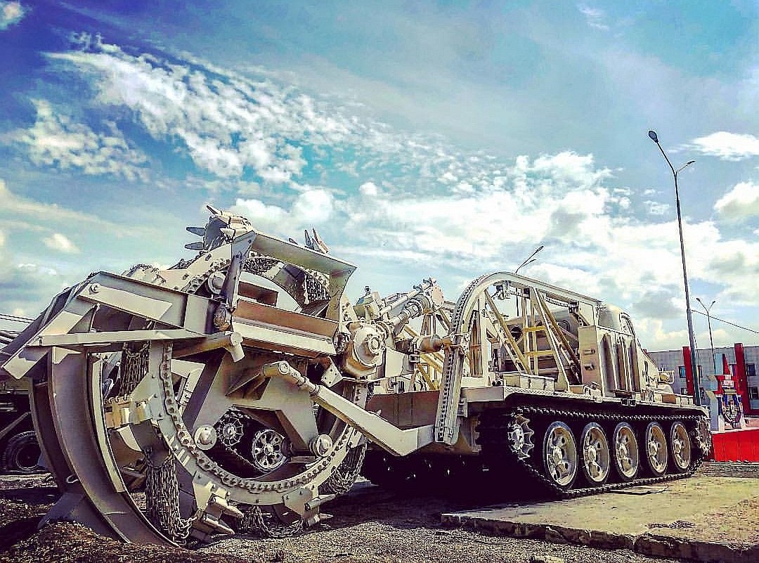 BTM-3 Fast Trench-Digging Machine on display - Kamensk-Shakhtinsky