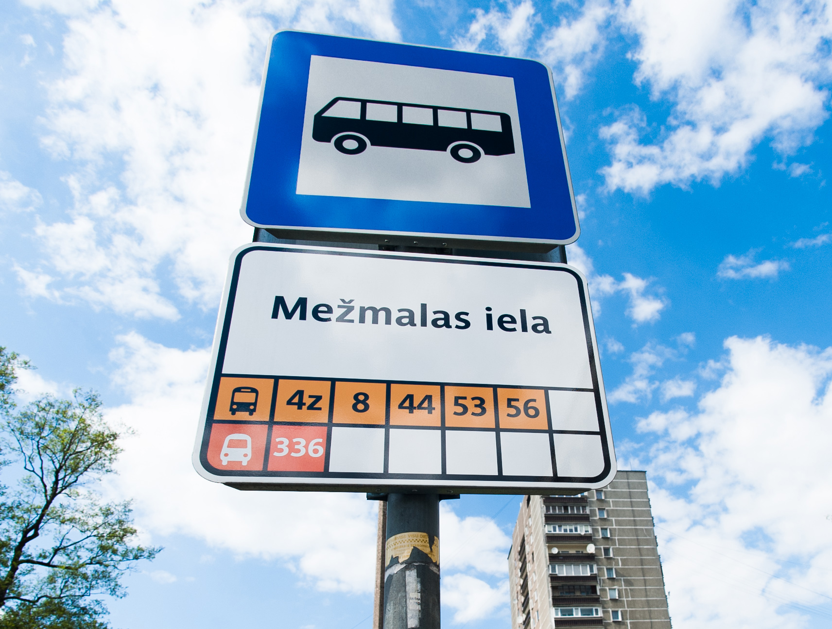 Bus stop "Mežmalas iela" - Riga