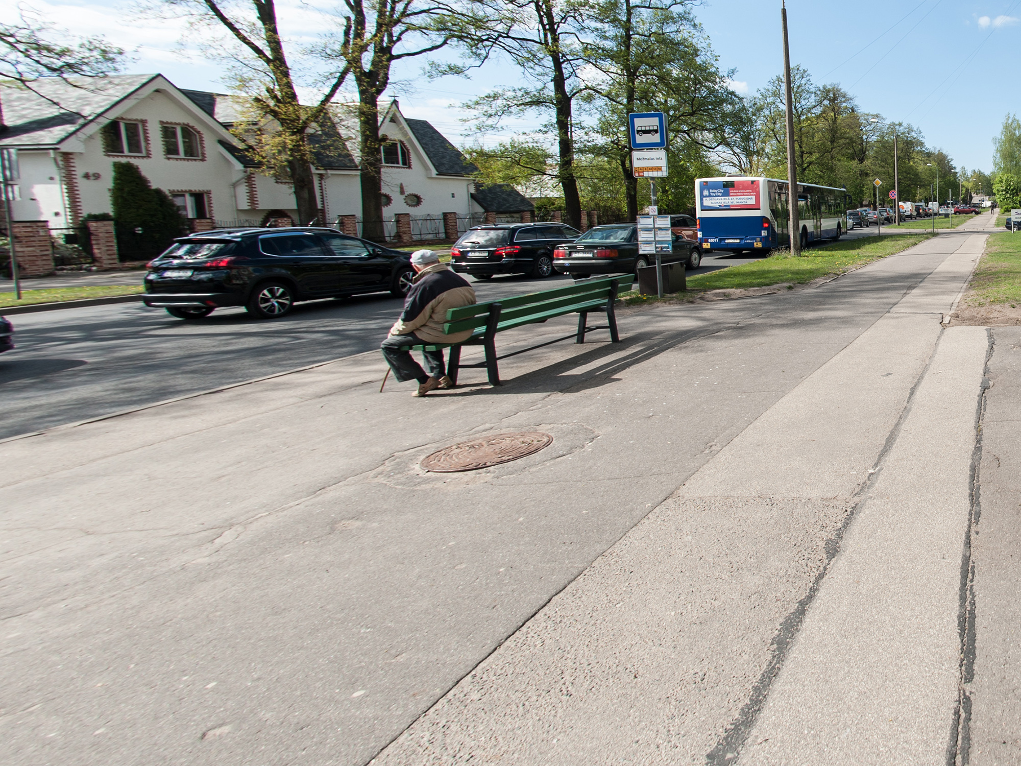 Bus stop "Mežmalas iela" - Riga