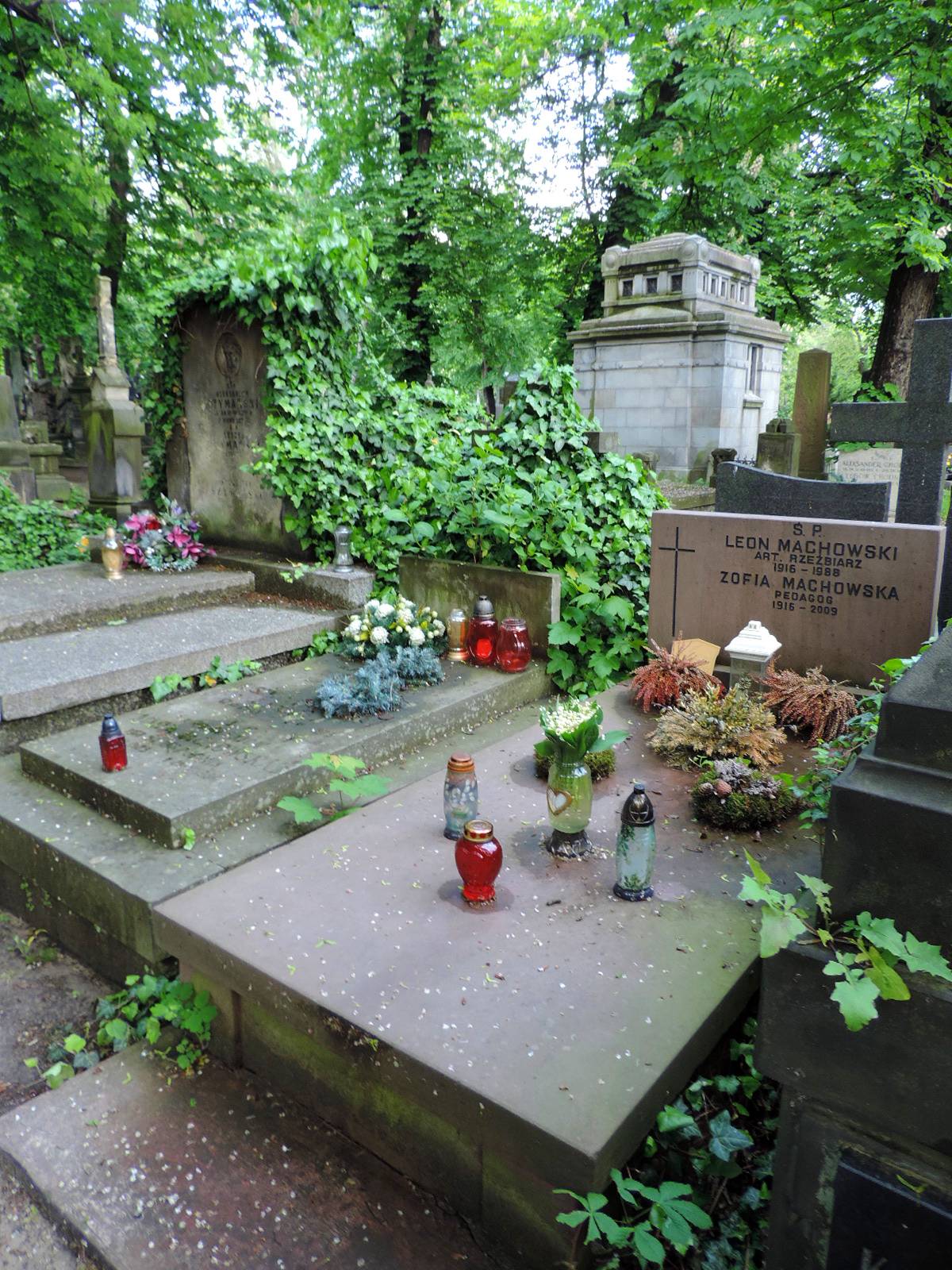 The grave of Leon Machowski - Warsaw