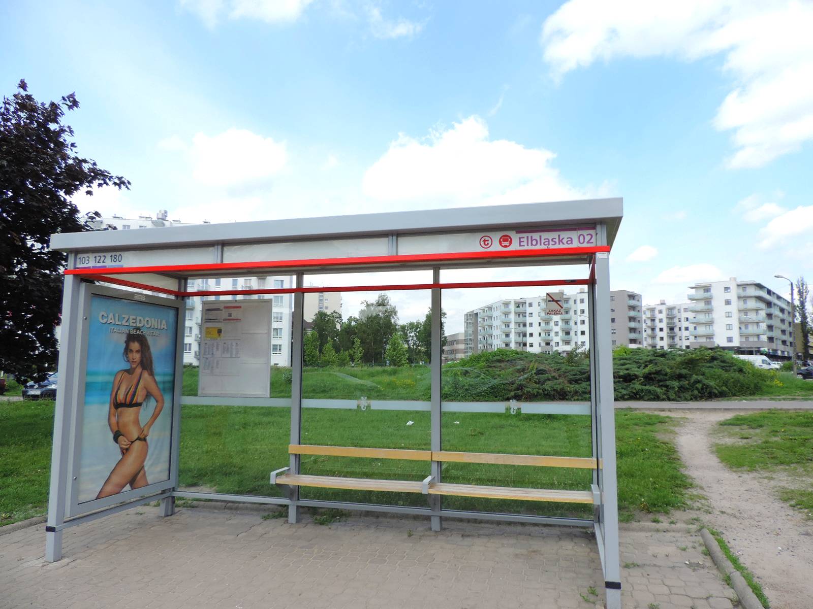 Bus stop "Elbląska" - Warsaw