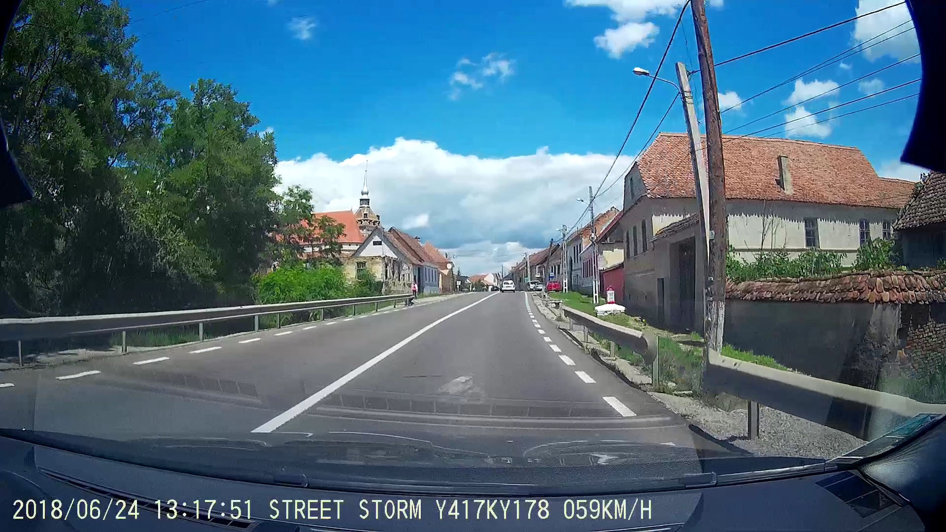 Kilometer pole 95 km - Saschiz