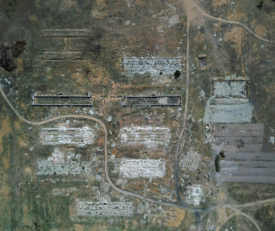 Ruines at forner area of Gulag Samarka prison camp