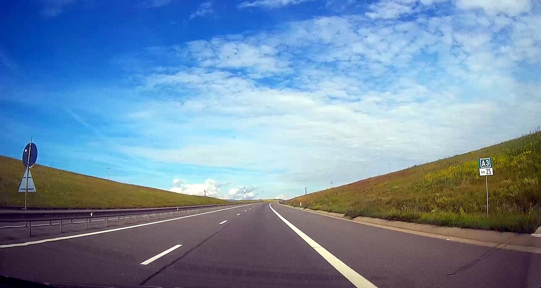 Kilometer pole 25 km