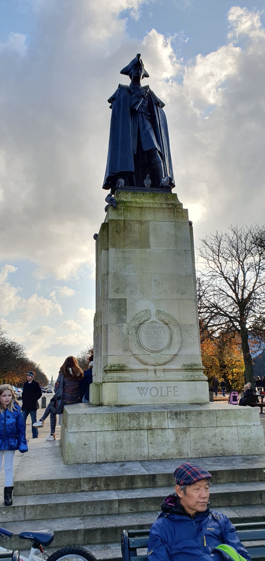 Statue von Wolfe im Greenwich Park - London