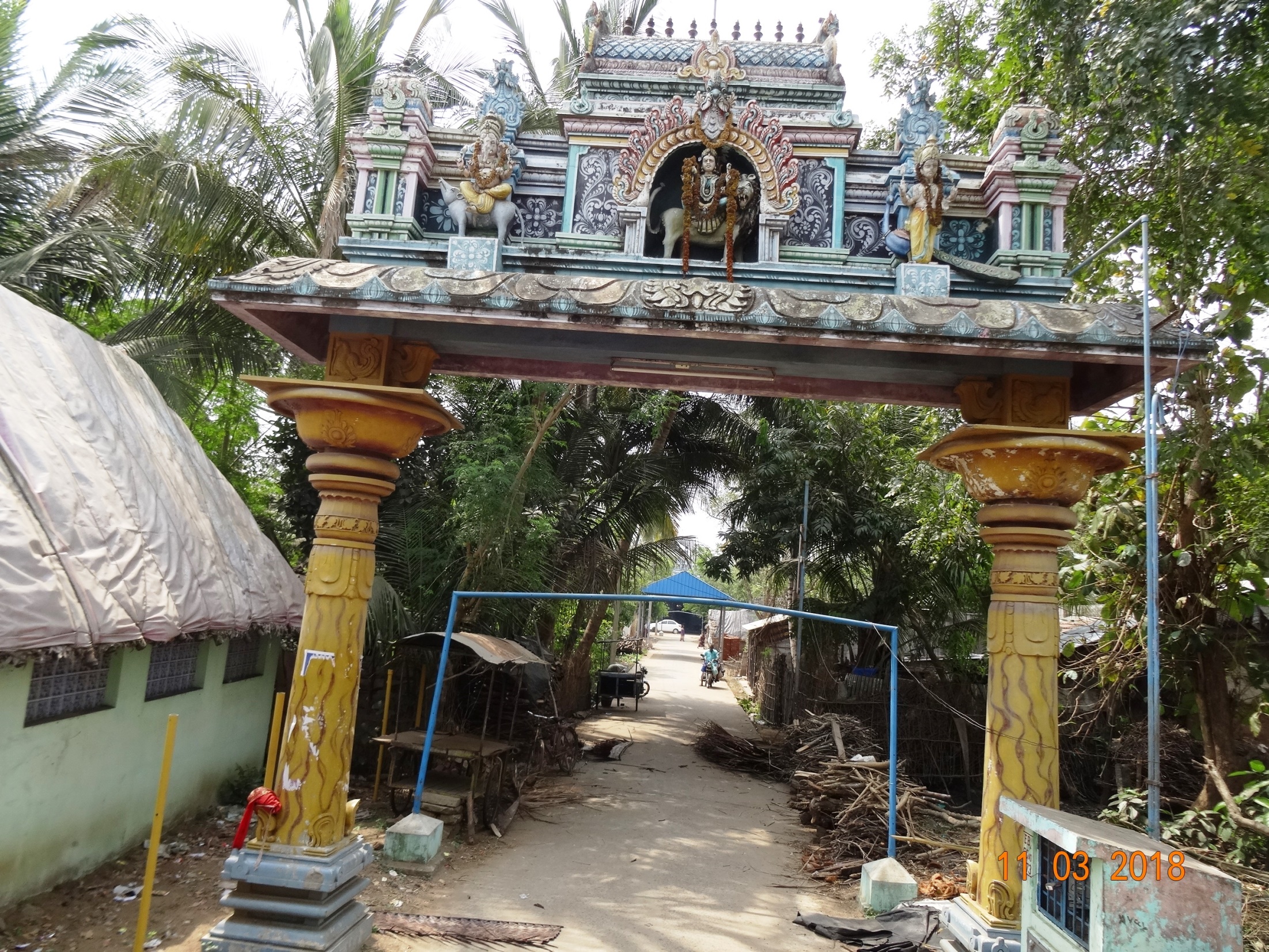 Sri Angaala Parameshwari Temple Arch entrance