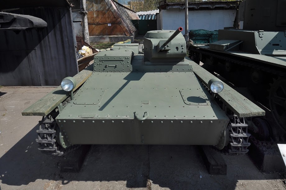 Soviet amphibious scout tank T-38 - Moscow