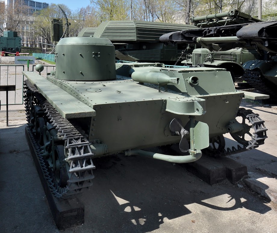 Soviet amphibious scout tank T-38 - Moscow