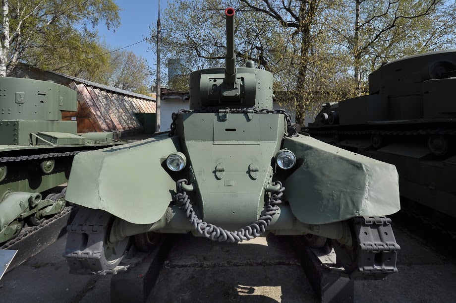 Soviet cavalry tanks BT-7 - Moscow