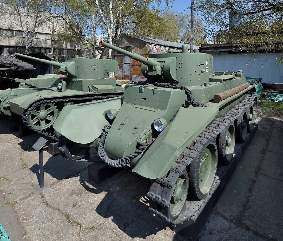 Soviet cavalry tanks BT-7 - Moscow