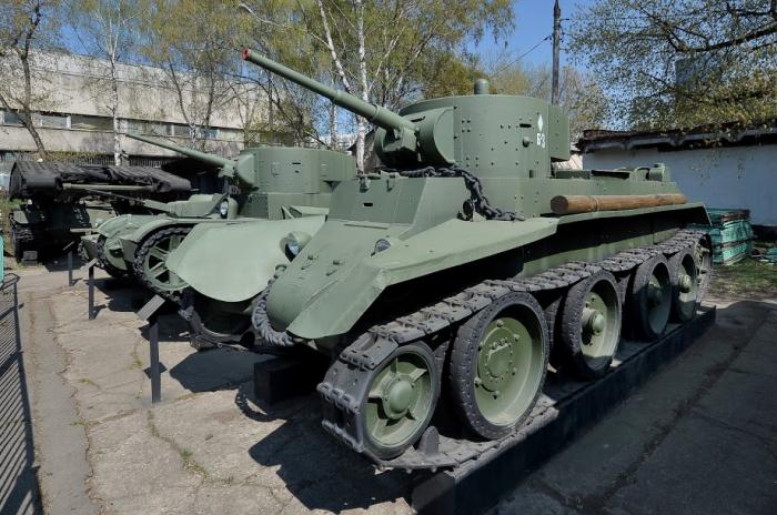 Soviet cavalry tanks BT-7 - Moscow